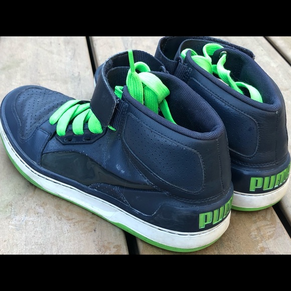 Puma | Shoes | Puma Royal High Evo Cup Blue High Top Sneakers | Poshmark